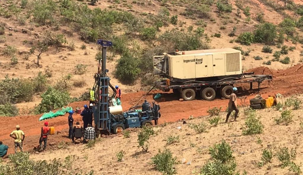 Creating an access road and clearing the drill pads on these steep ...